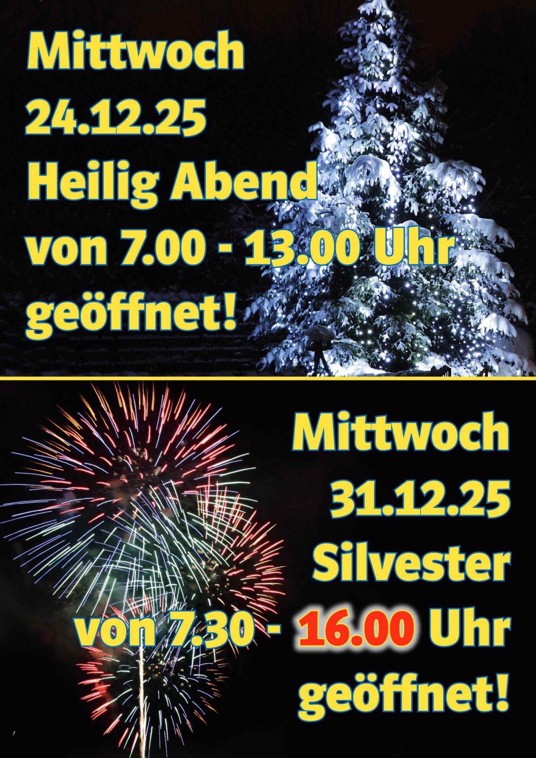 Edeka Offnungszeiten Silvester